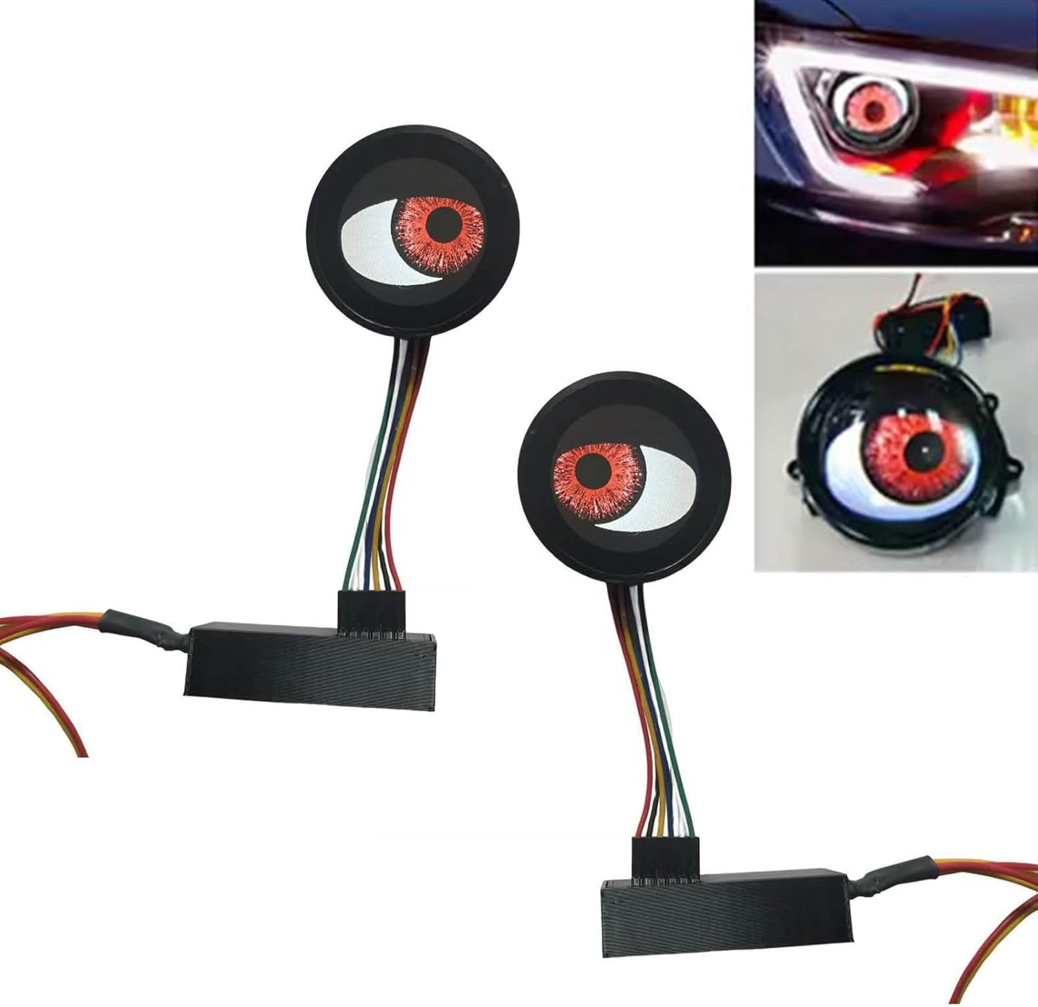 Devil Eyes Light for Cars, USB Devil Eye Demon Evil Eyes Headlight ...