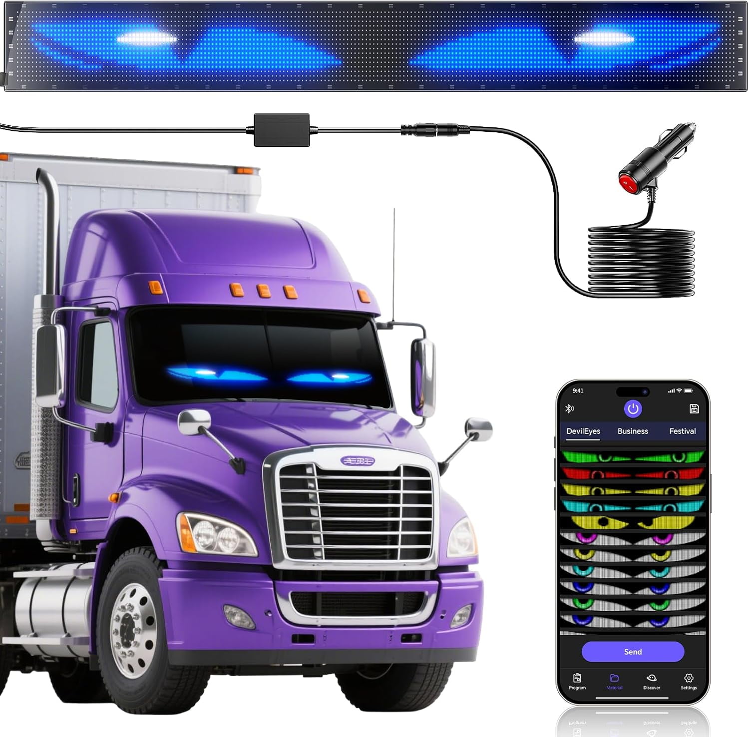 Devil Eyes Light for ,Flexible Scrolling Programmable Signs, Eyes for ...