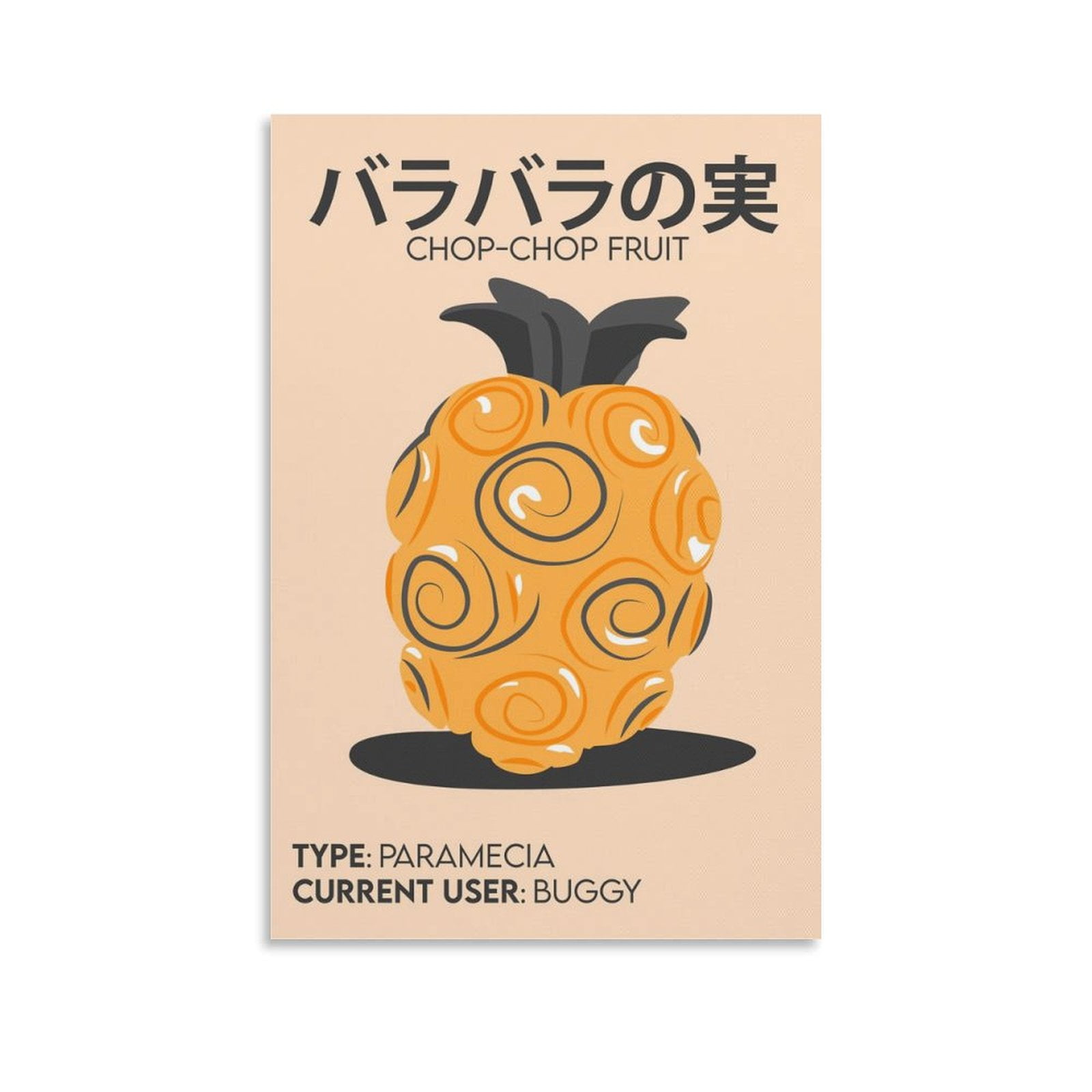 Devil Fruits Anime Wanted Poster Chop Chop Fruit Canvas Wall Art Poster ...