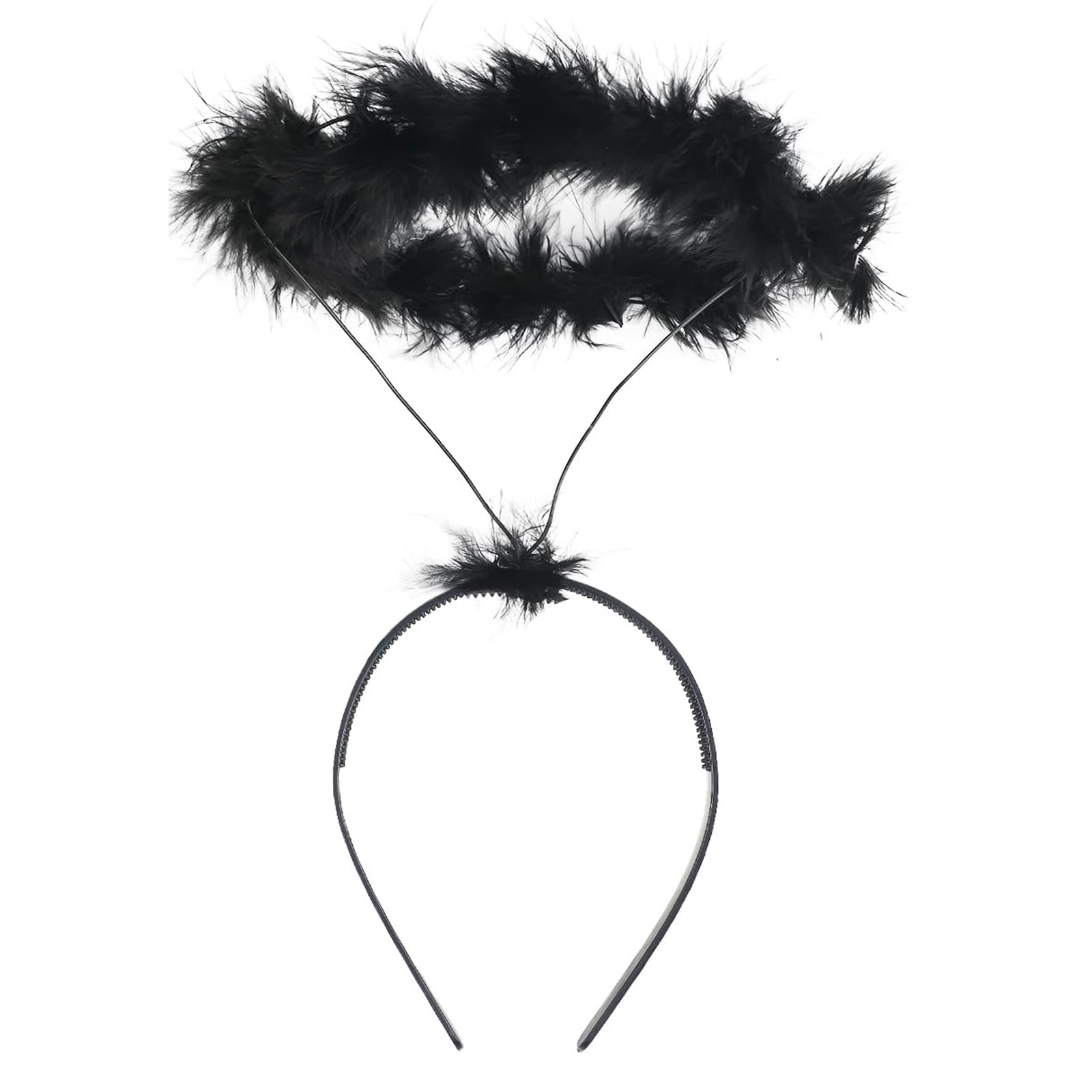 Devil Headbands Black Cartoon Cool Aureole Hair Hoop Overwhelming Cute ...