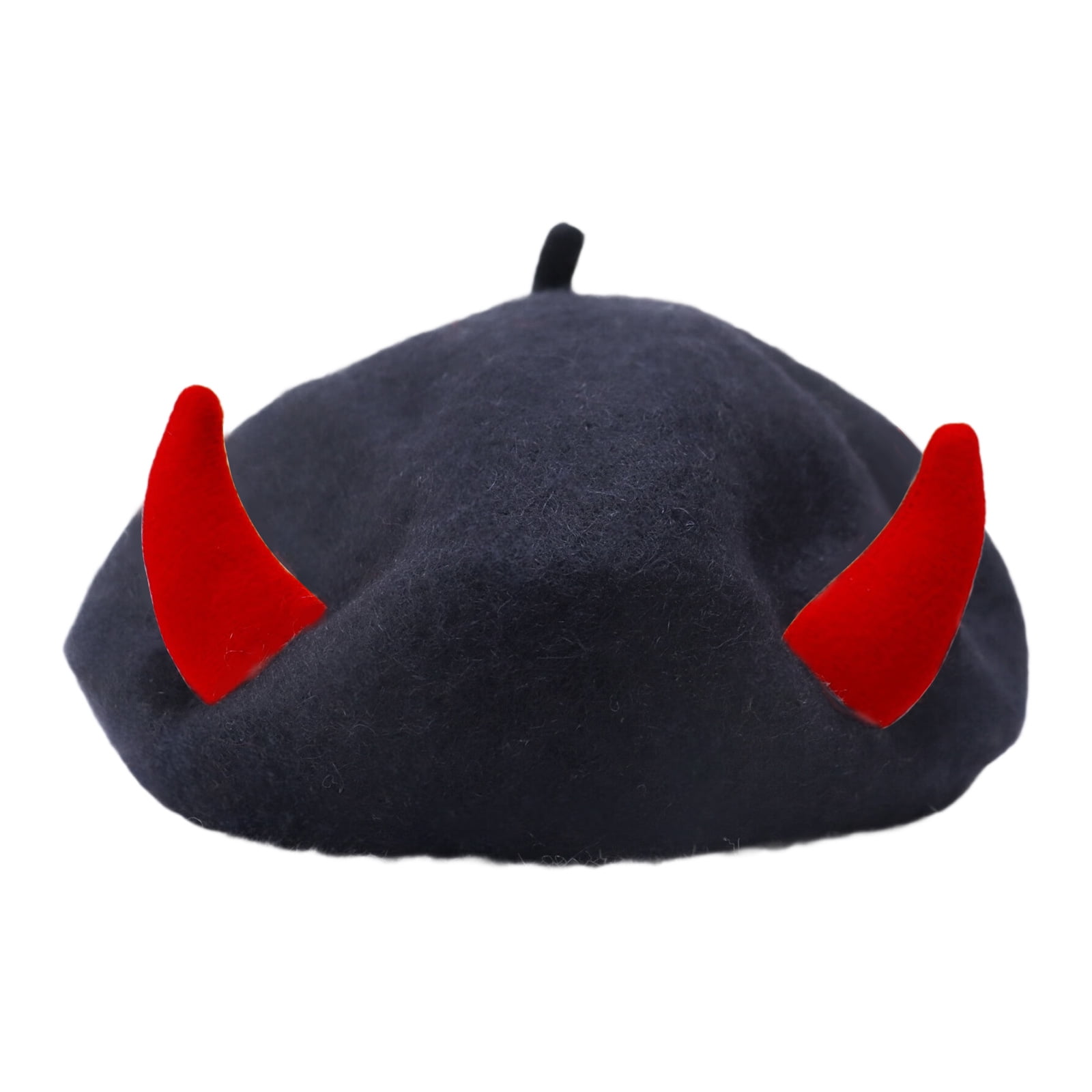 Devil Horn Hat Winter Brimless Warm Headwear For Theme Party Outdoor ...