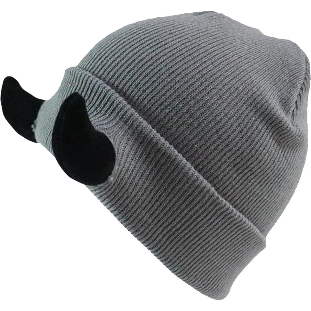 vlrwzc Devil Horns Men Hat Knitted Beanie with Horns Women Hip Hop ...