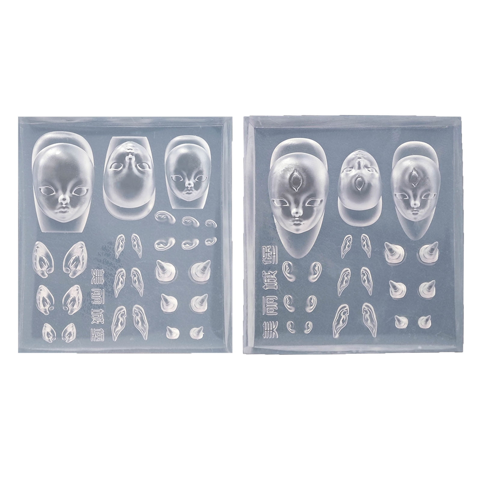 Devil Horns Stamping Art Molds Silicone Stamps Doll Art Mould Art Tools ...