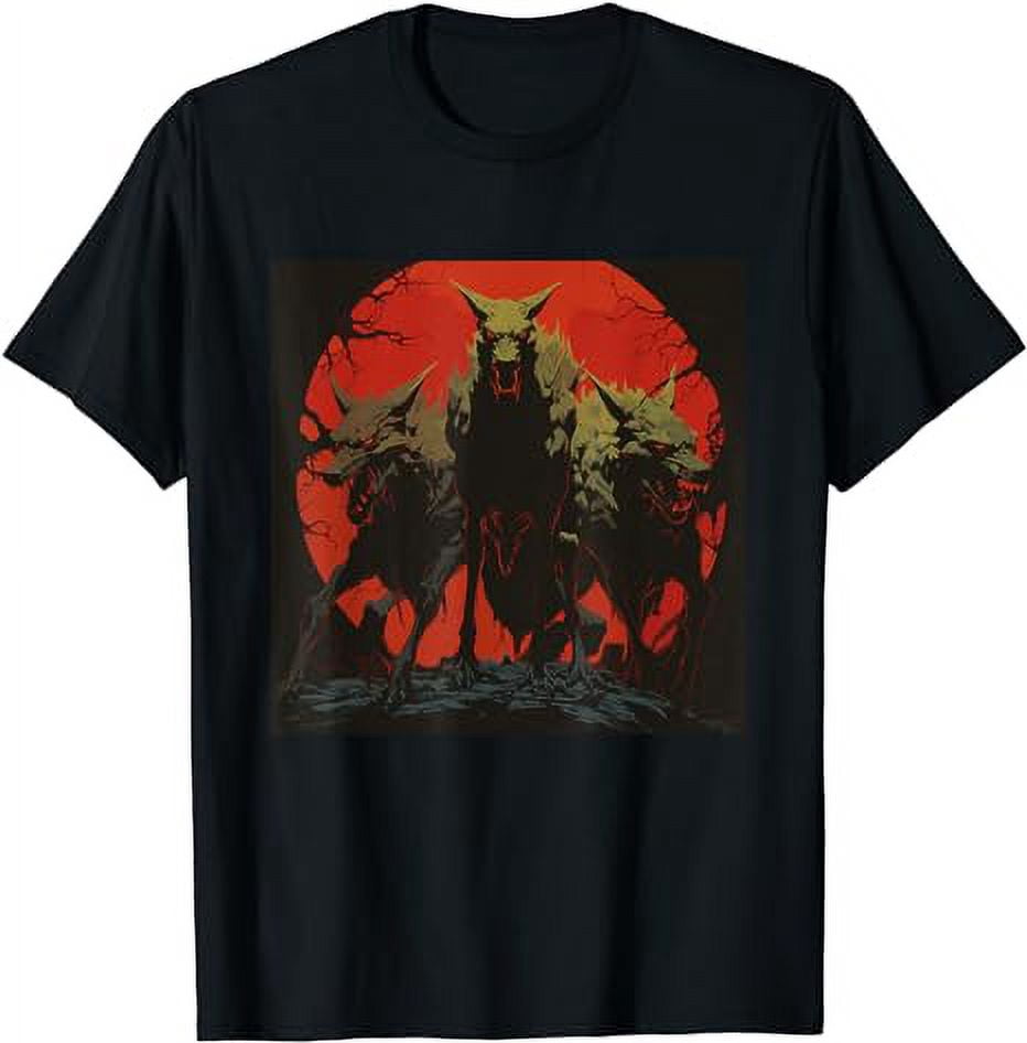 Devil Hounds Heavy Black Metal T-Shirt - Walmart.com