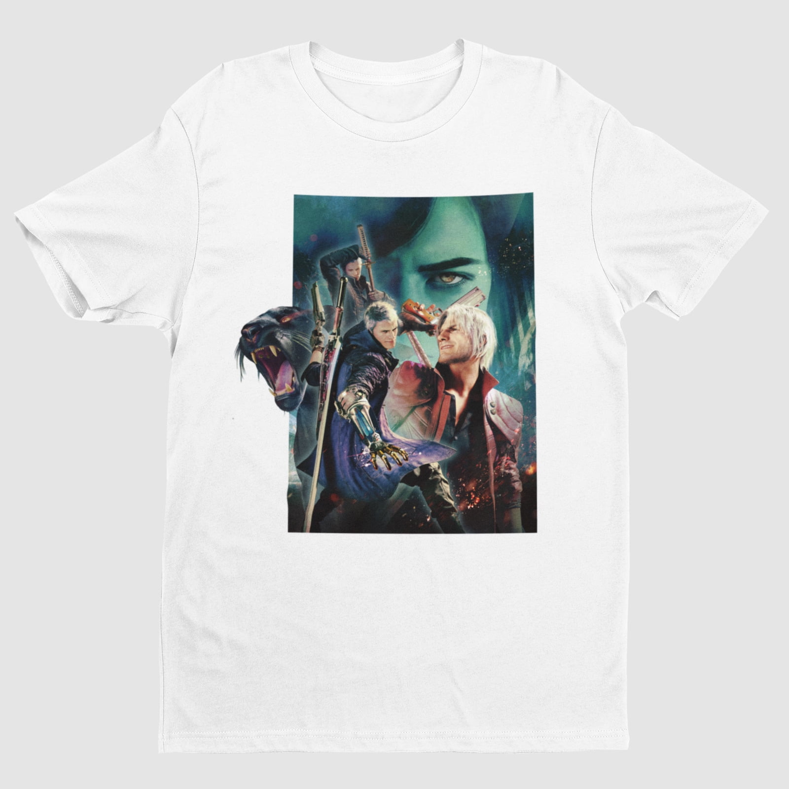 Devil May Cry 5 Key Art Dante Nero V and Vergil Premium Unisex T Shirt ...