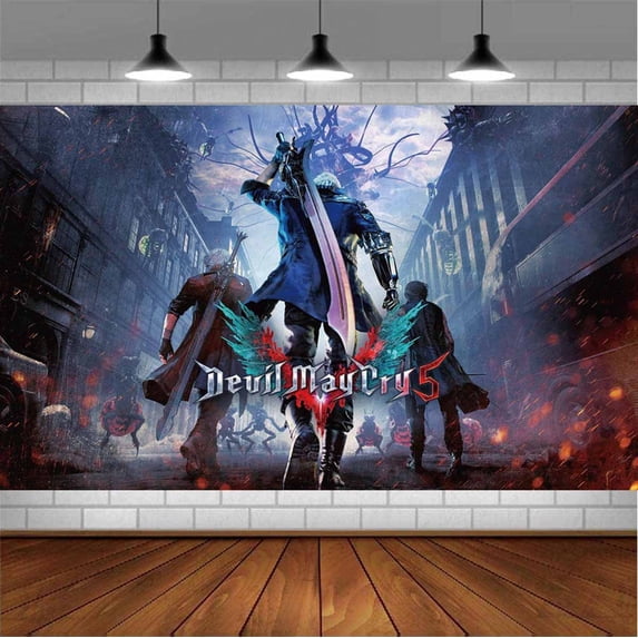 Devil May Cry Backdrop Banner Party Supplies Poster Movie Theme ...
