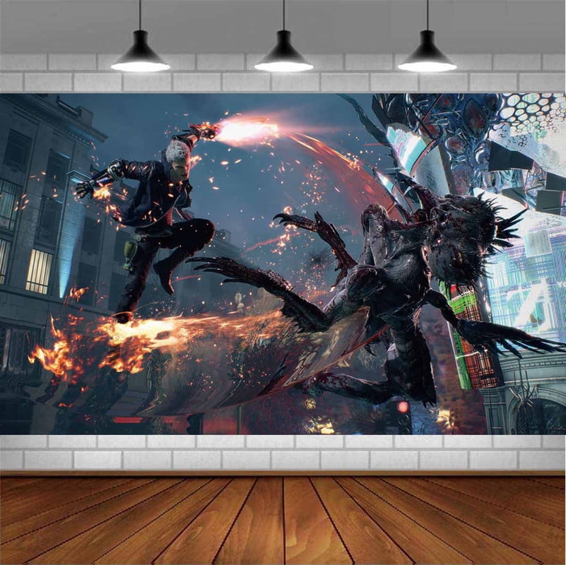 Devil May Cry Backdrop Banner Party Supplies Poster Movie Theme ...