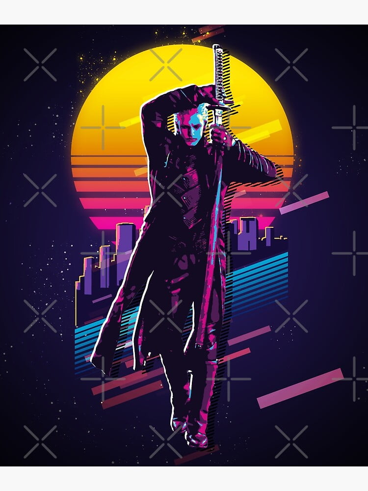 Devil May Cry - Vergil (80s Retro) Fashion Art Decor Frame - Walmart.com