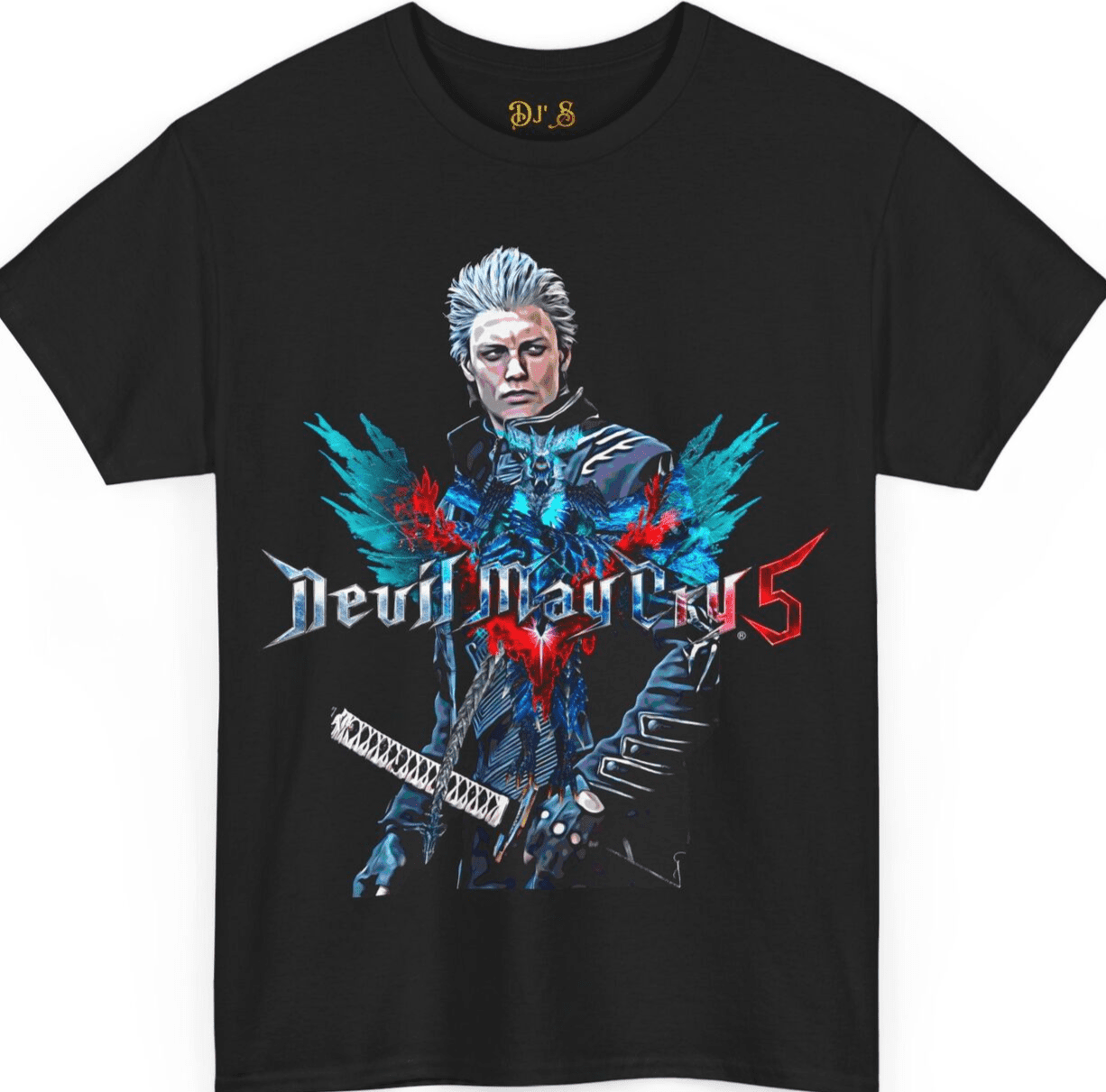 Devil May Cry Vergil Graphic Unisex Heavy Cotton Tee Shirt Gaming ...