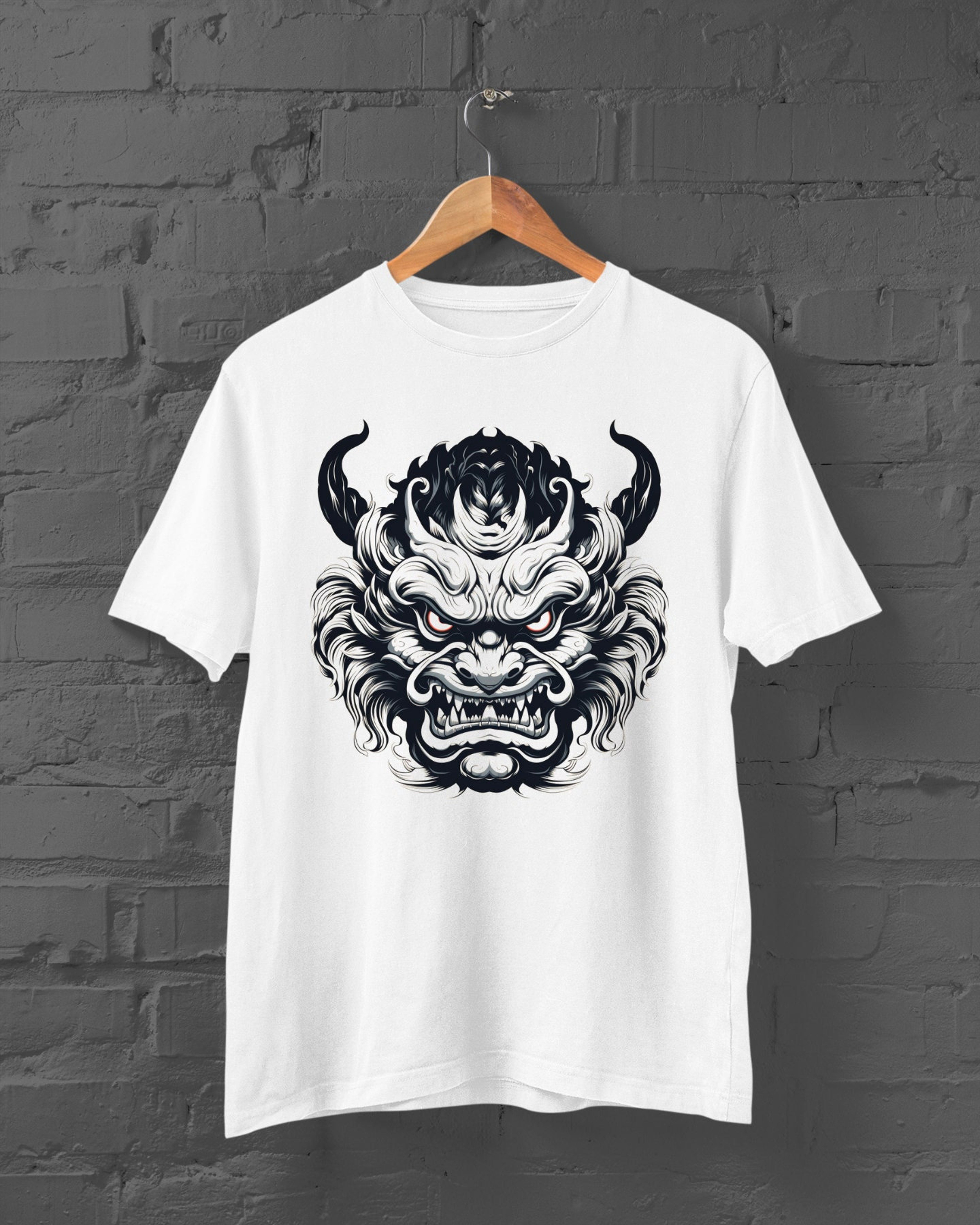 Devil Oni Mask T-Shirt | Japanese Streetwear | Kanji Tshirt | Japanese ...