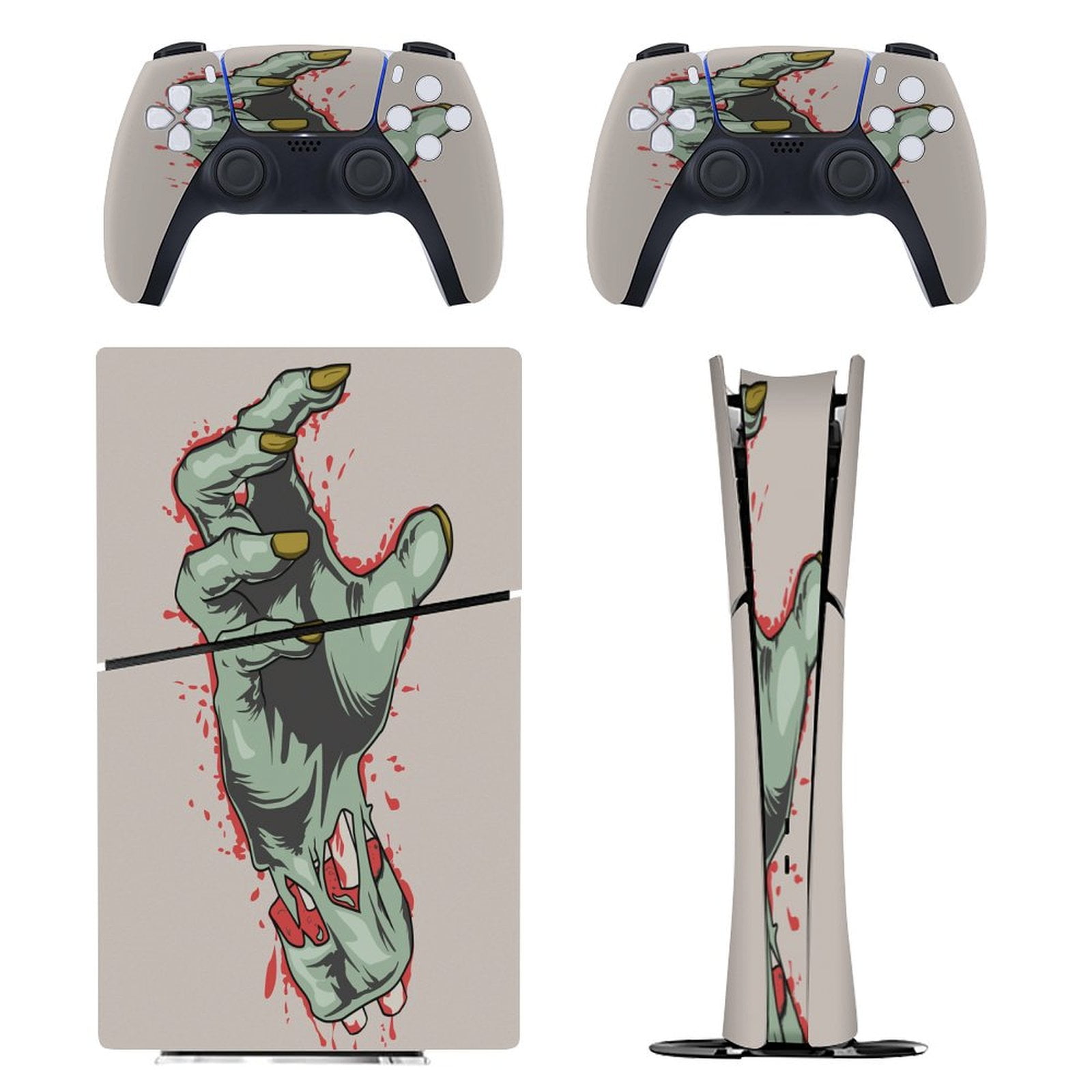 Devil, Palm, Broken Arm, Terror PS5/PS5 Slim Digital Disc Skin Sticker For Console And ...