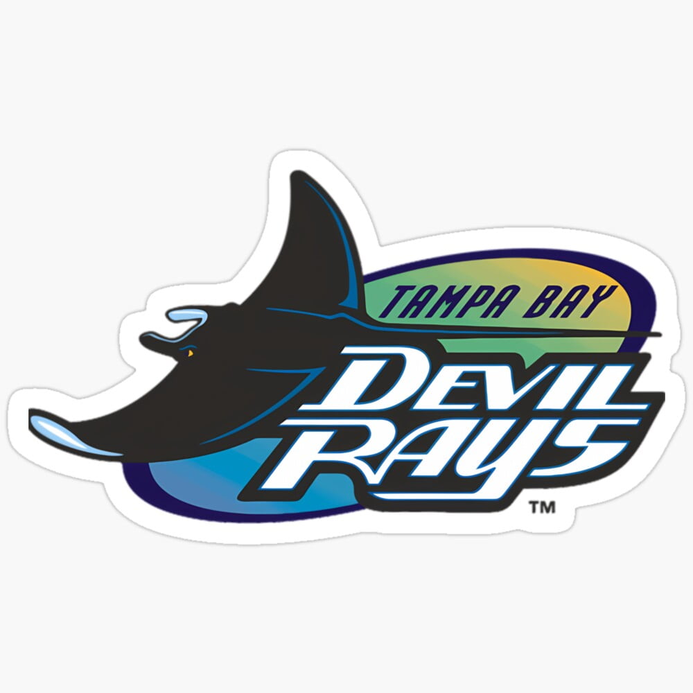 Devil Rays Sticker Phone Decal Water Bottle Stickers Car Decals, Laptop ...