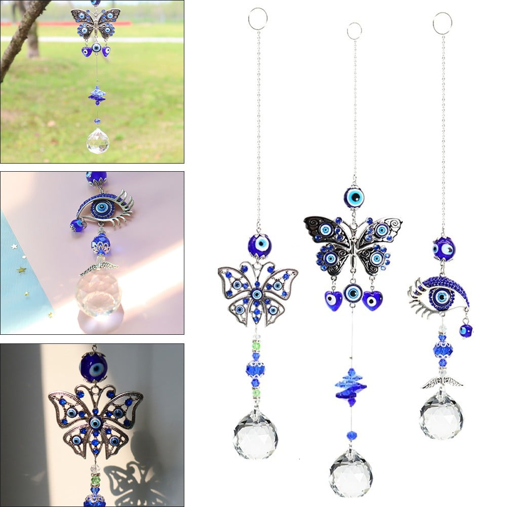 Devil'S Eye Pendant Turkish Blue Eye Ornament Blue Ornament Hamsa Evil ...