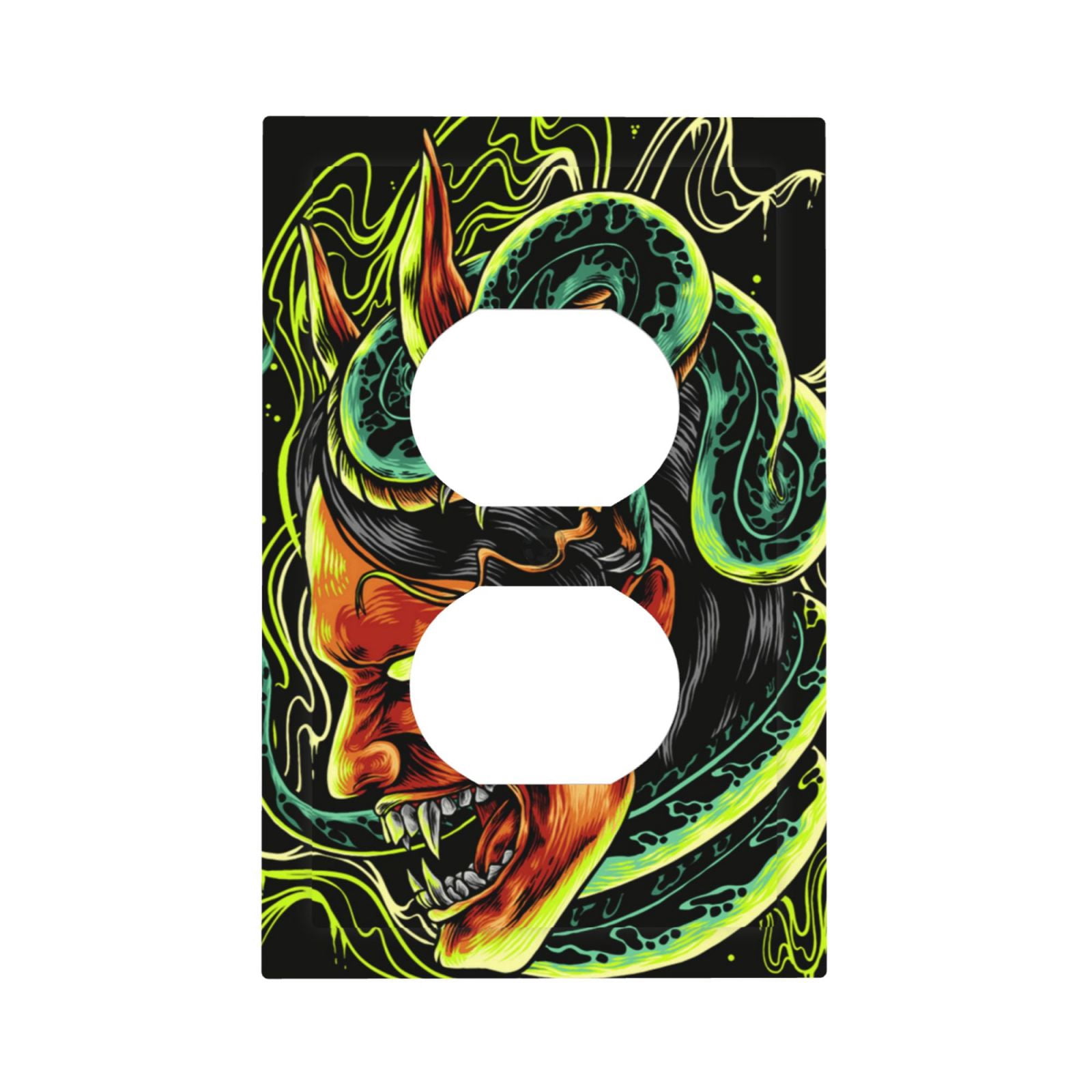 Devil Snake Demon Japanese Duplex Wall Plate 1 Gang Decorative ...