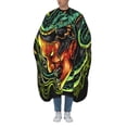 Devil Snake Demon Japanese Hair Cut Hairdressing Cape Apron Waterproof ...
