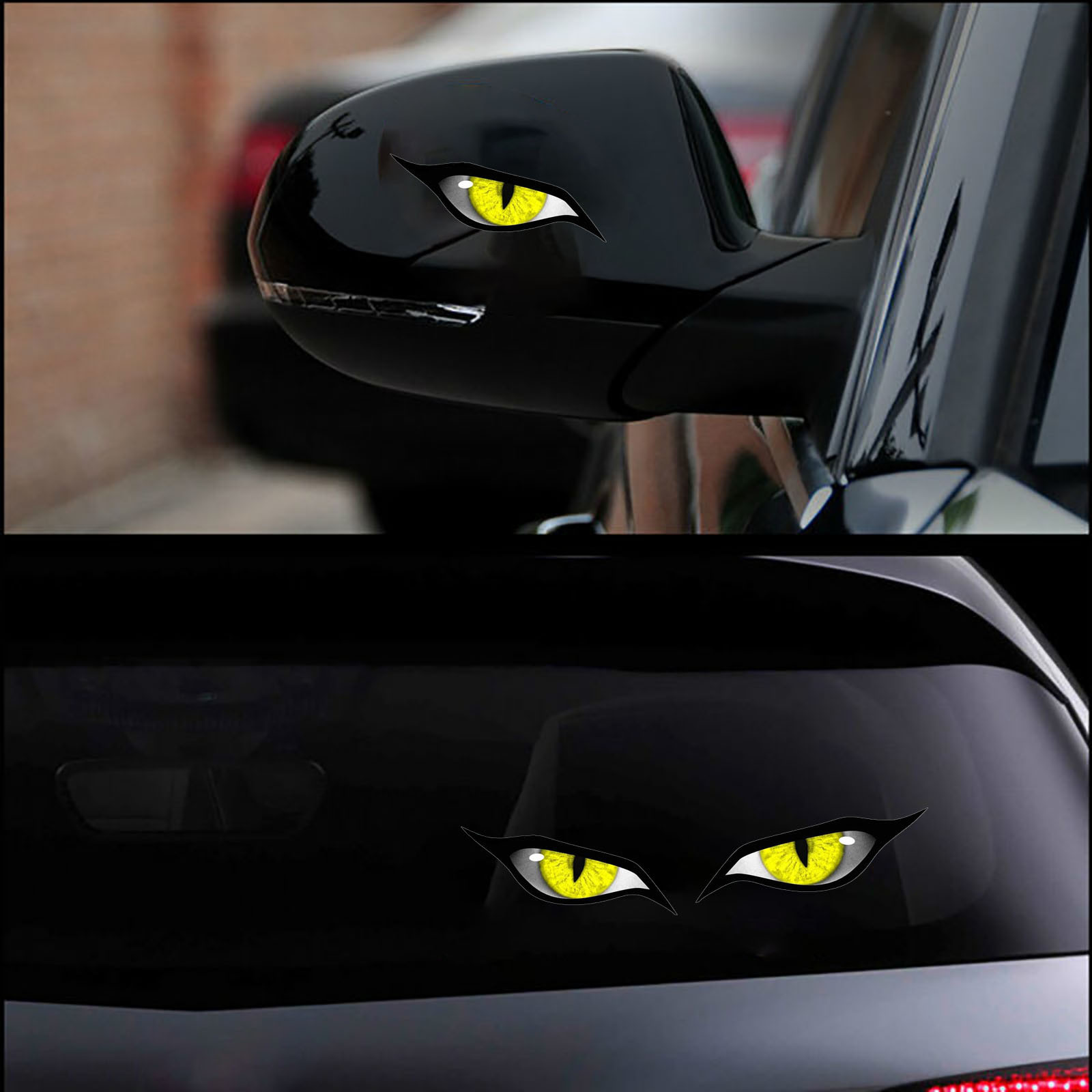 Devil's Eye Vinyl Sticker - Unique Car Motorcycle Mirror Decal ...