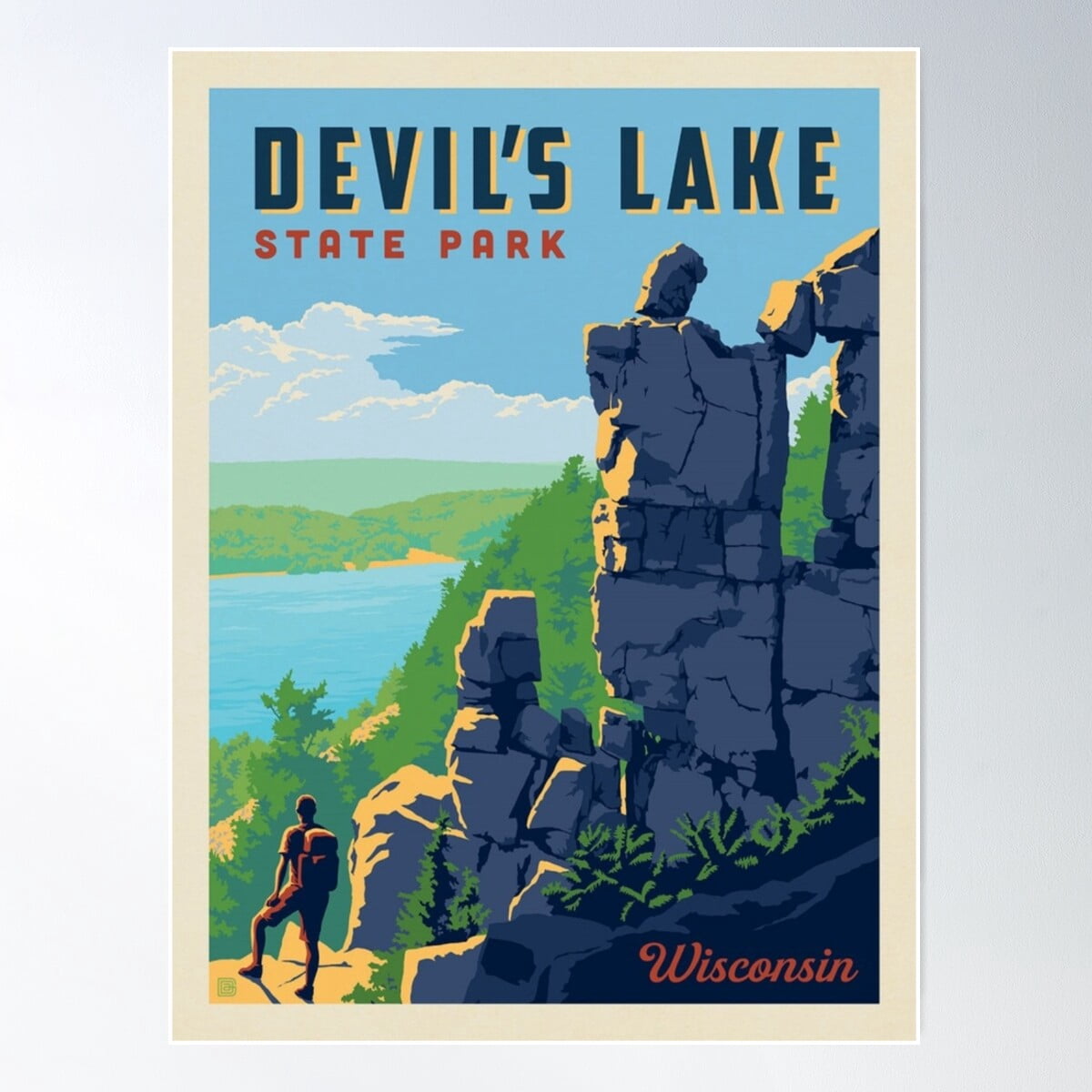 Devil's Lake State Park Wisconsin Poster, 16x24 UNFRAMED - Walmart.com