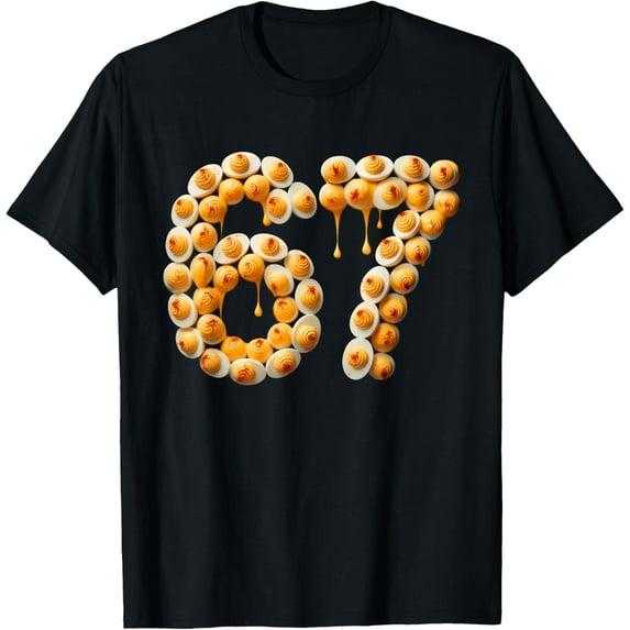 Deviled Egg 67 Meme Funny Food Humor Design Mens T-Shirt - Walmart.com