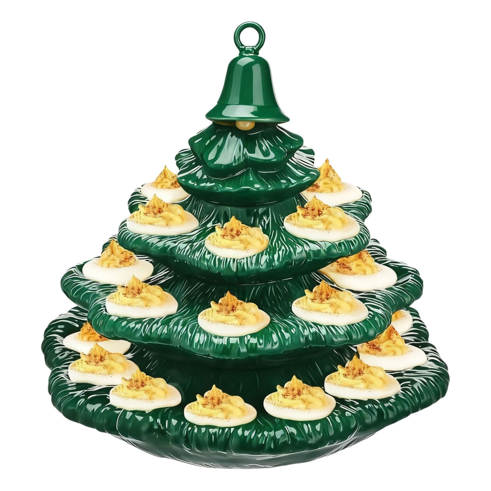 Deviled Egg Christmas Tree, Ceramic Christmas Tree Deviled Egg Platter ...