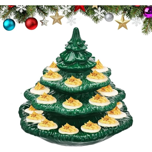 Deviled Egg Christmas Tree