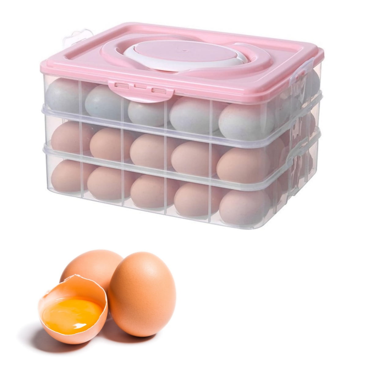 Deviled Egg Containers with Lid, 60 Eggs Portable Storage Deviled Egg ...