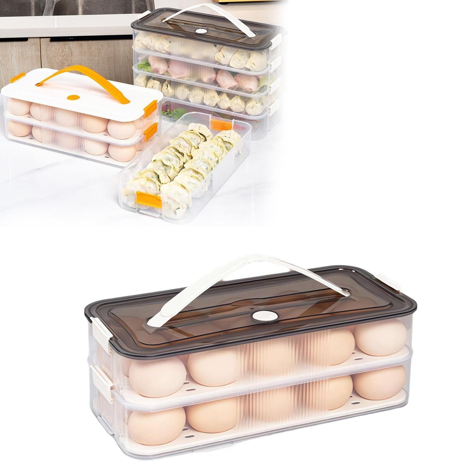 Deviled Egg Containers With Lid Plastic Deviled Egg Tray With Handle ...