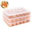 Bopika Deviled Egg Trays with Lids, Set of 3, Food-Grade Plastic ...