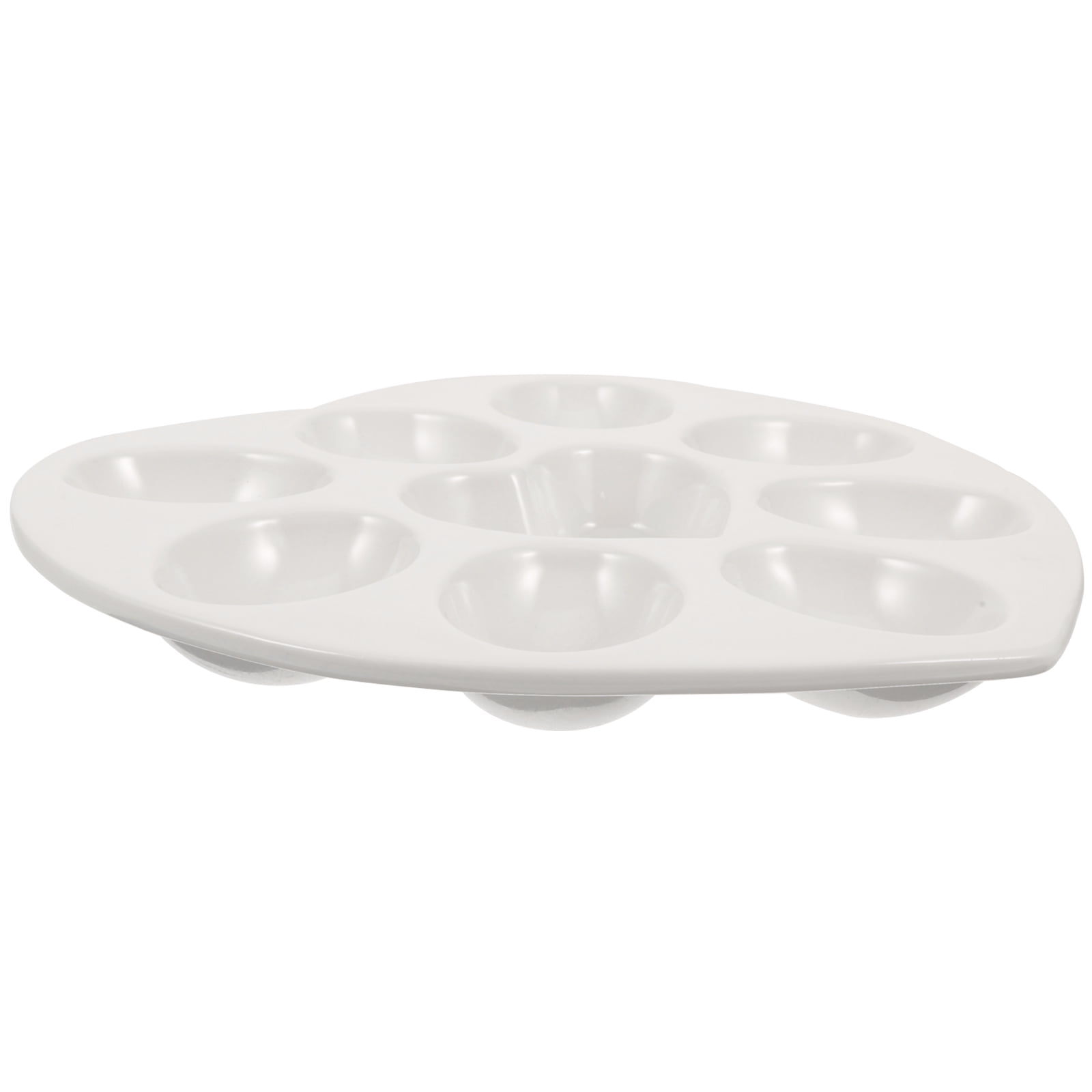 Deviled Egg Plate Egg Tray Ceramic Egg Holder Dining Table Ceramic Egg ...