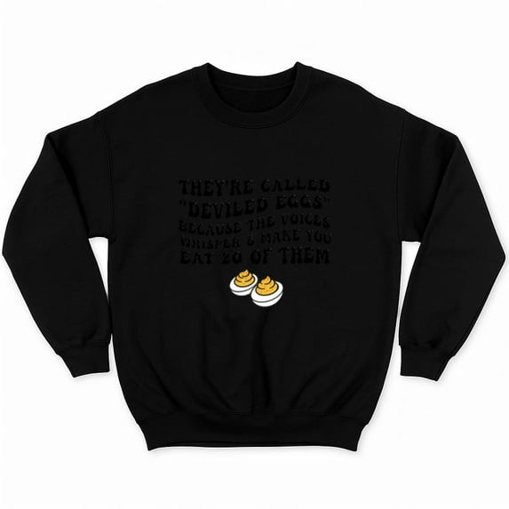 Deviled Eggs Voices Whisper Funny Thanksgiving Humor Graphic Print ...