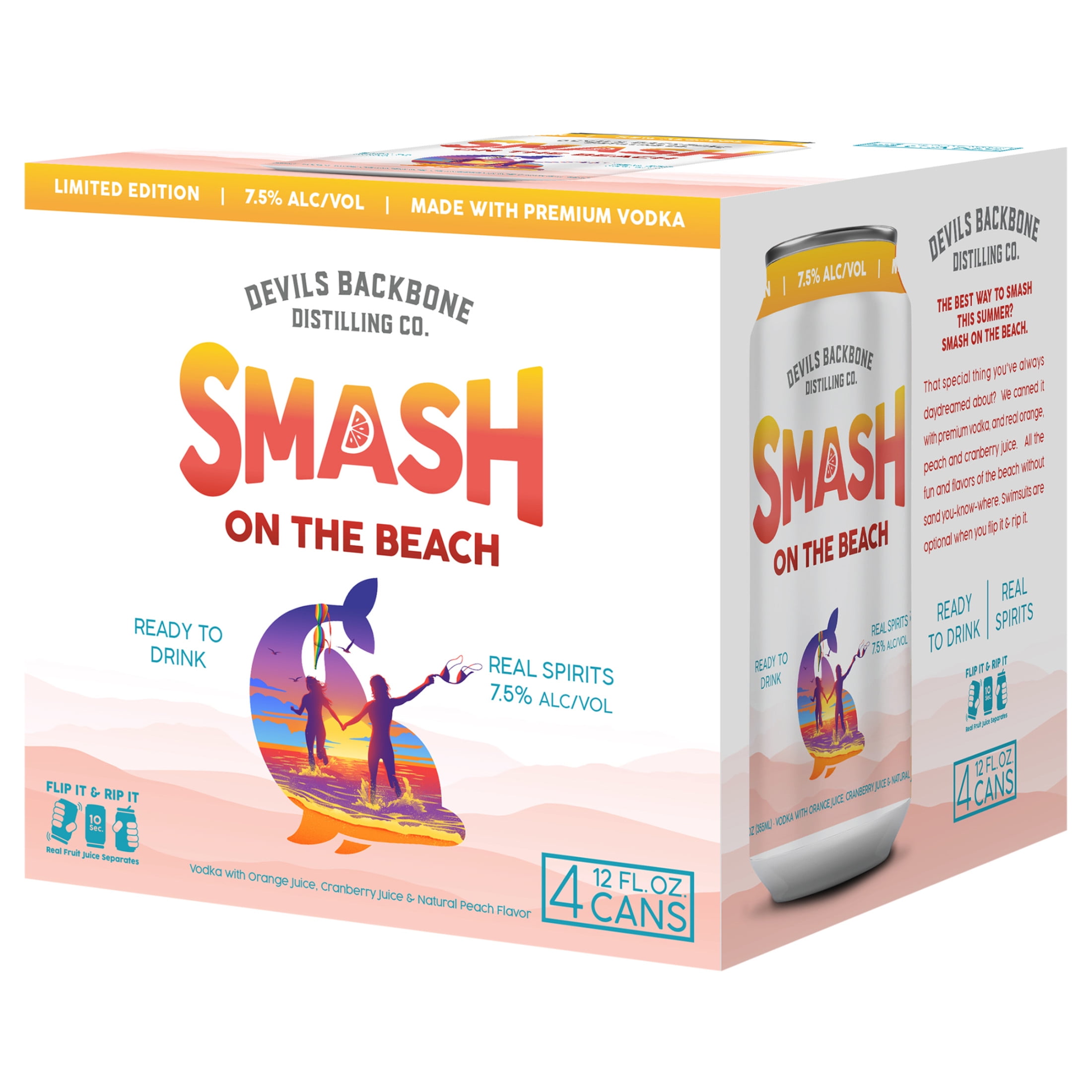 Devils Backbone Distilling, Smash on the Beach Craft Cocktail, 4 Pack ...