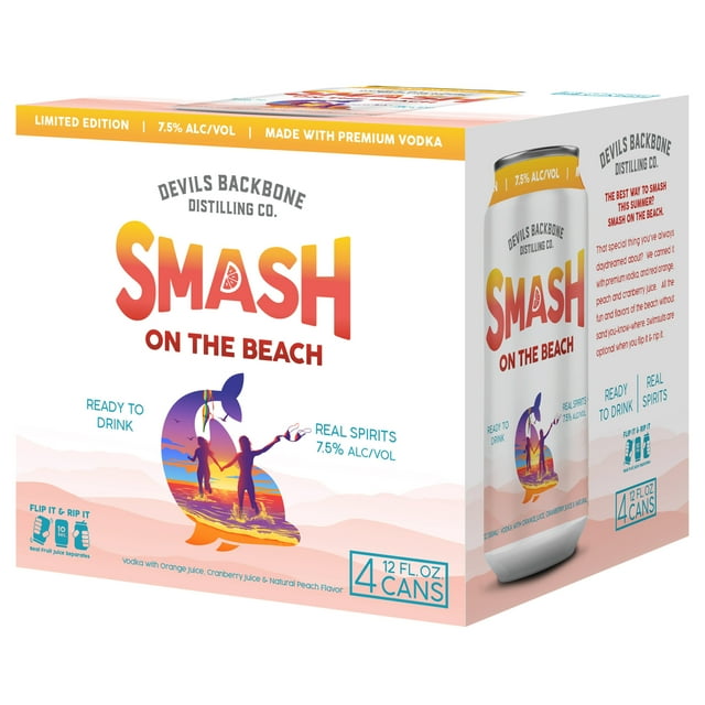 Devils Backbone Distilling, Smash on the Beach Craft Cocktail, 4 Pack ...