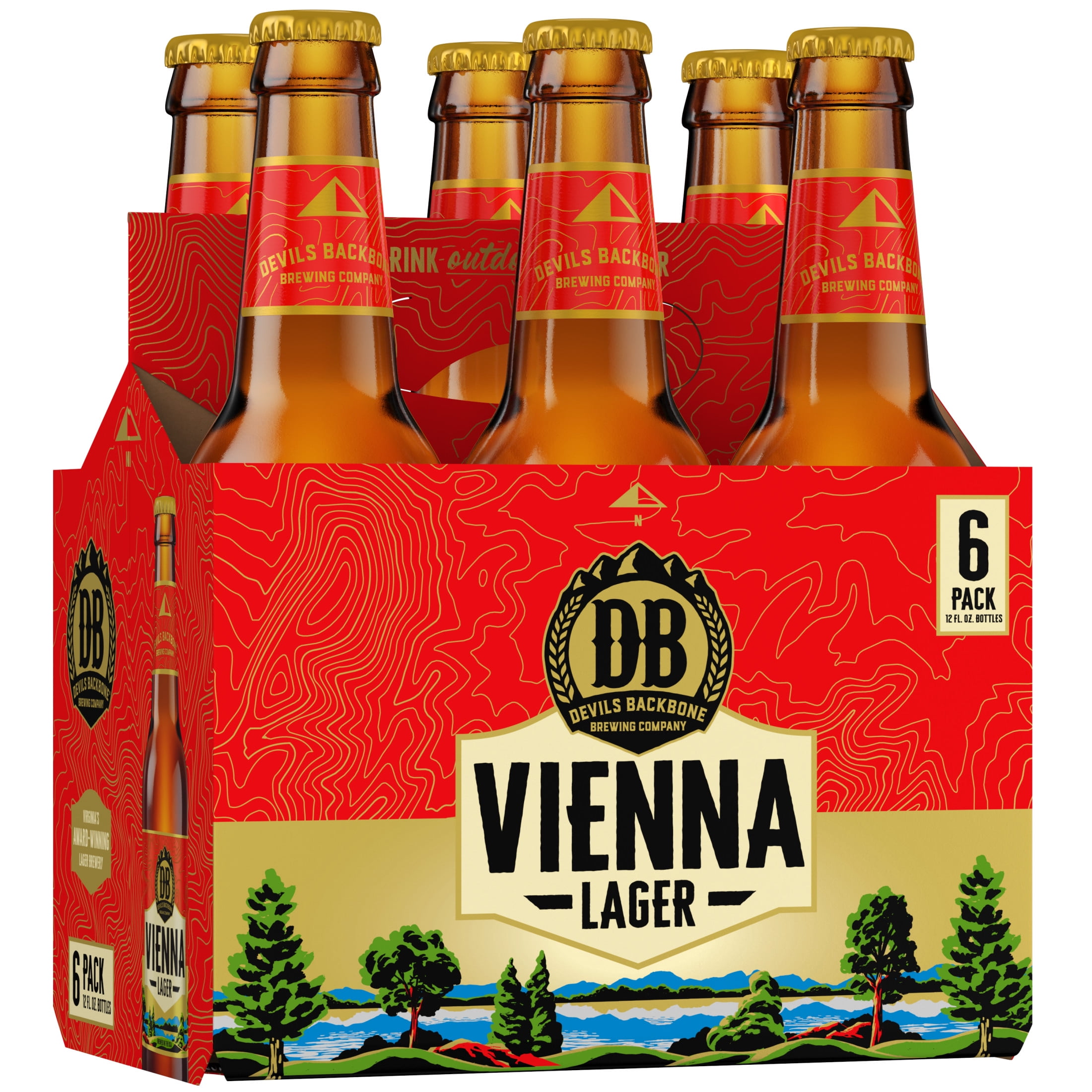 Devils Backbone Vienna Lager Craft Beer, Vienna Lager, 6 pack, 12 fl oz ...