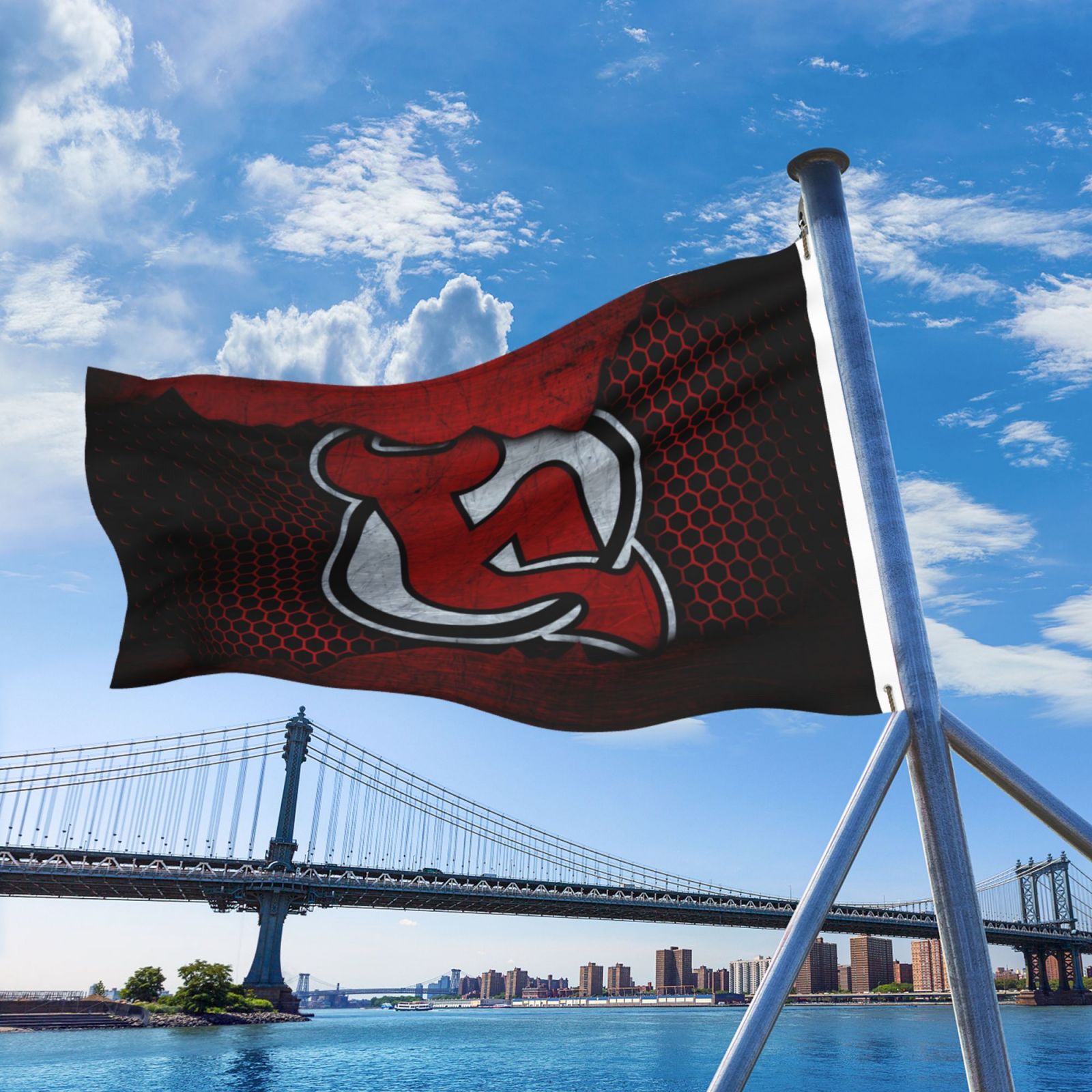 Devils Hockey Team Four Seasons Double Sided 5x8ft Flag for Hockey Team ...