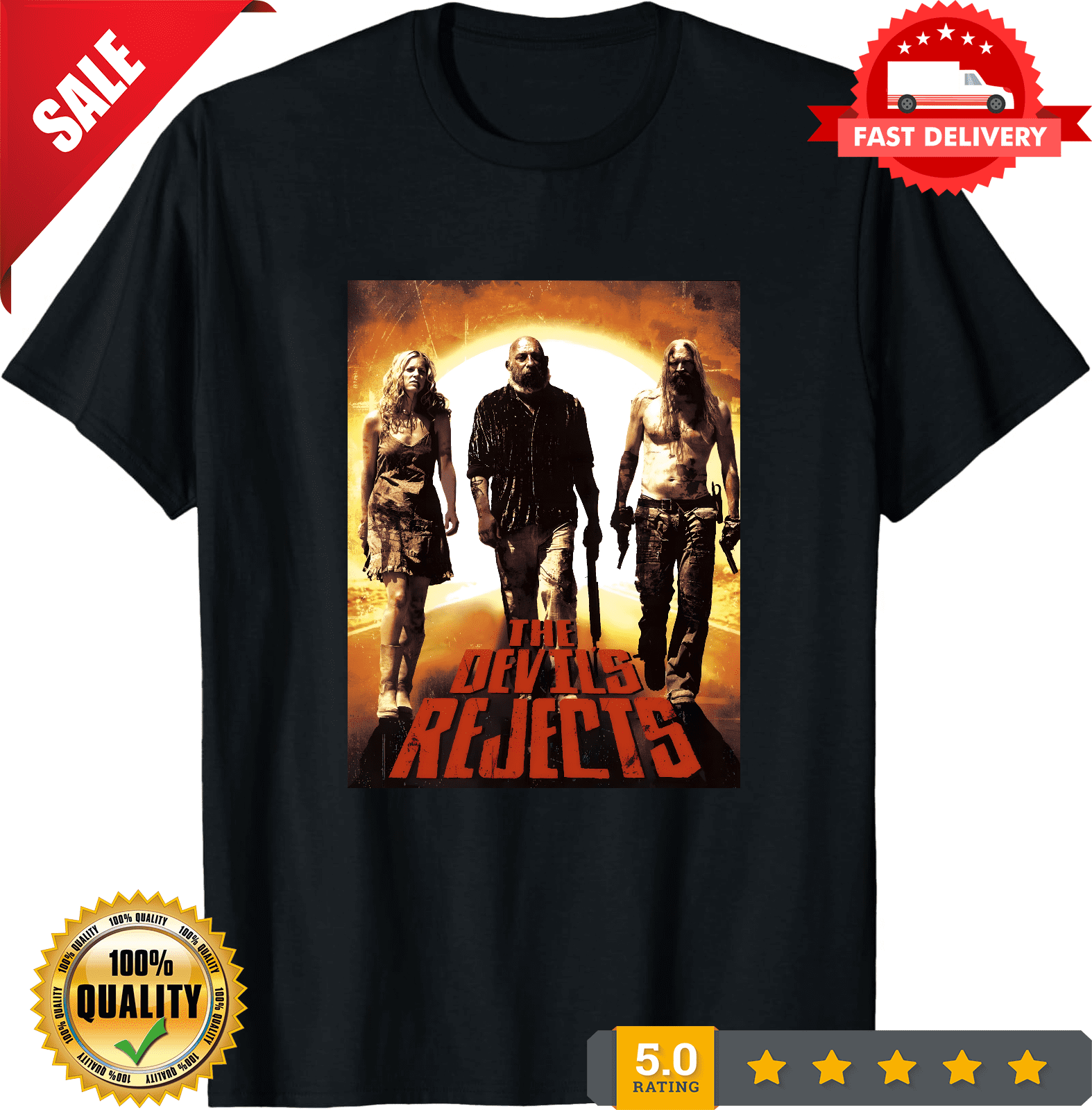 Devils Rejects Horror Movie T-Shirt Tee, Halloween Horror Unisex Shirt ...