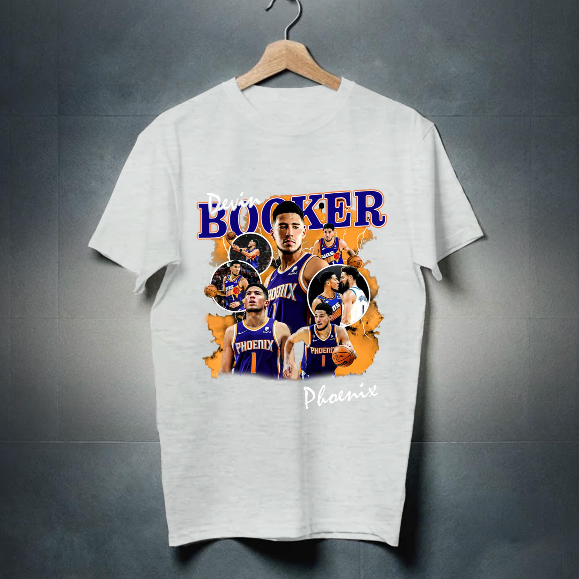 Devin Booker 90s Style Bootleg Rap Shirt - Walmart.com
