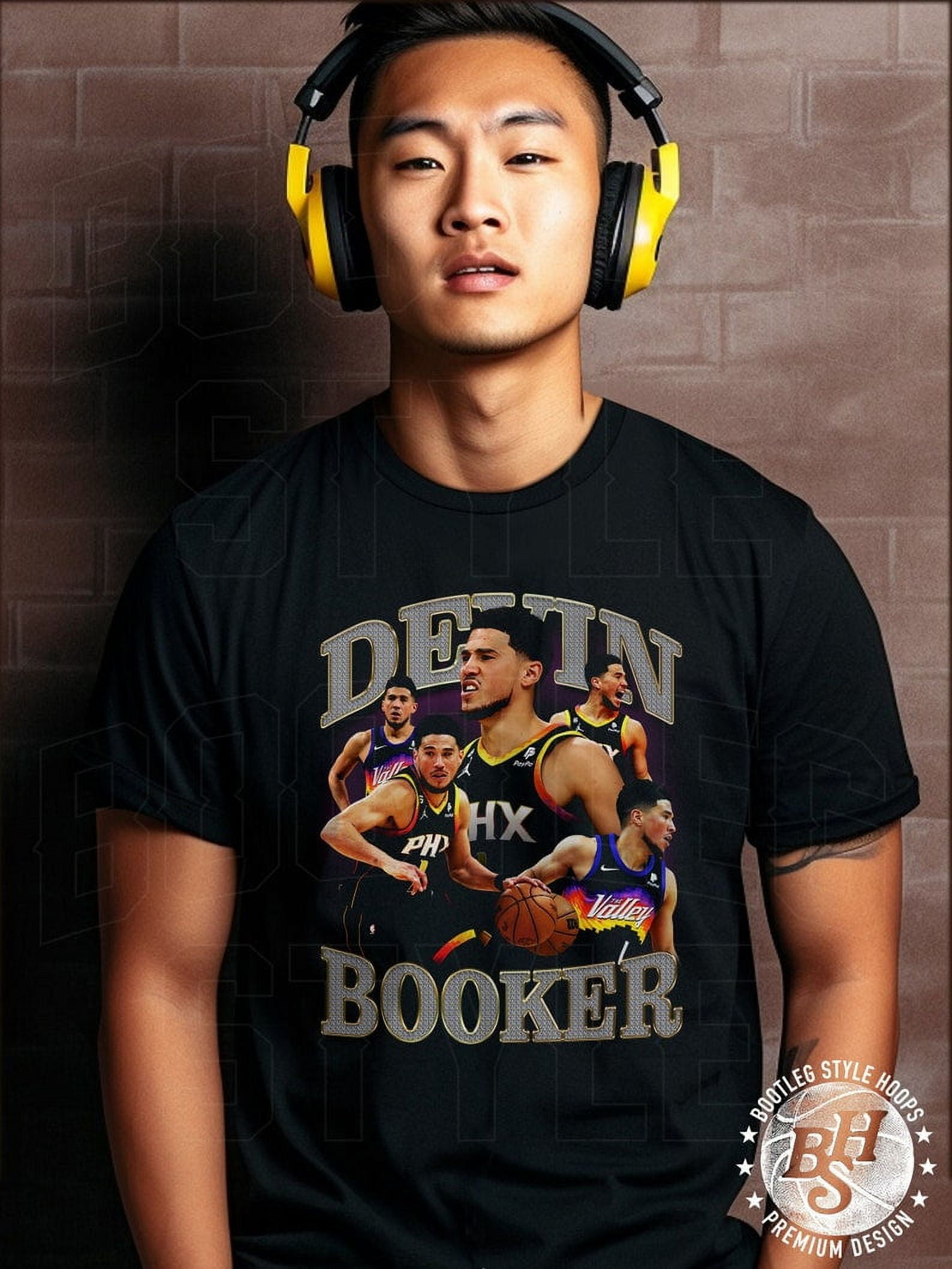 Devin Booker 90s bootleg shirt - Walmart.com