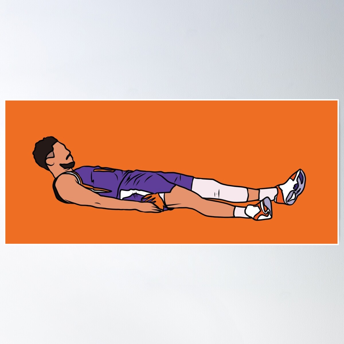 Devin Booker Game Winner Celebration Poster Wall Art, Modern Wall Decor ...