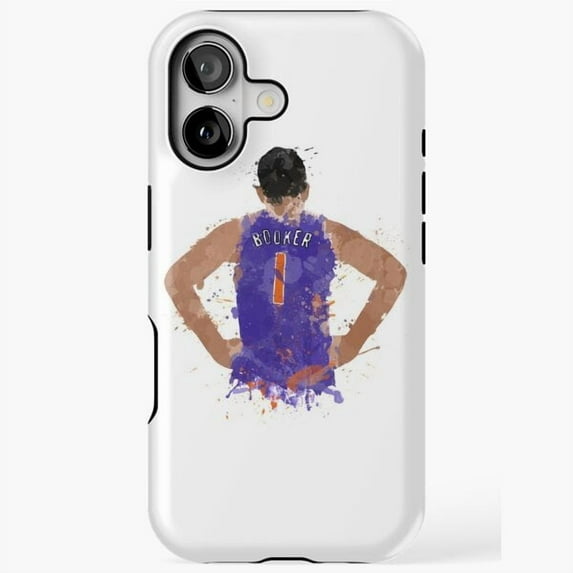 Devin Booker Paint Splatter Inspired Graphic Art Design Case for iPhone ...