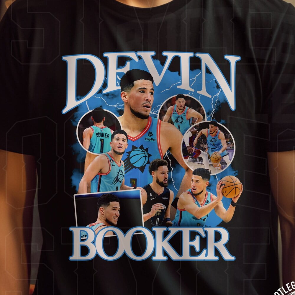 Devin Booker Shirt for Phoenix Basketball Fan, 90s Style Bootleg Rap Shirt, Men Women Vintage ...