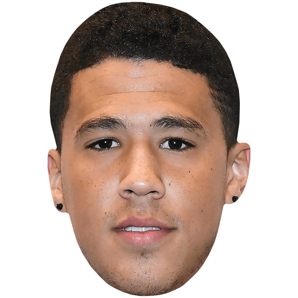 Devin Booker (Stubble) Celebrity Mask, Flat Card Face, Fancy Dress Mask ...