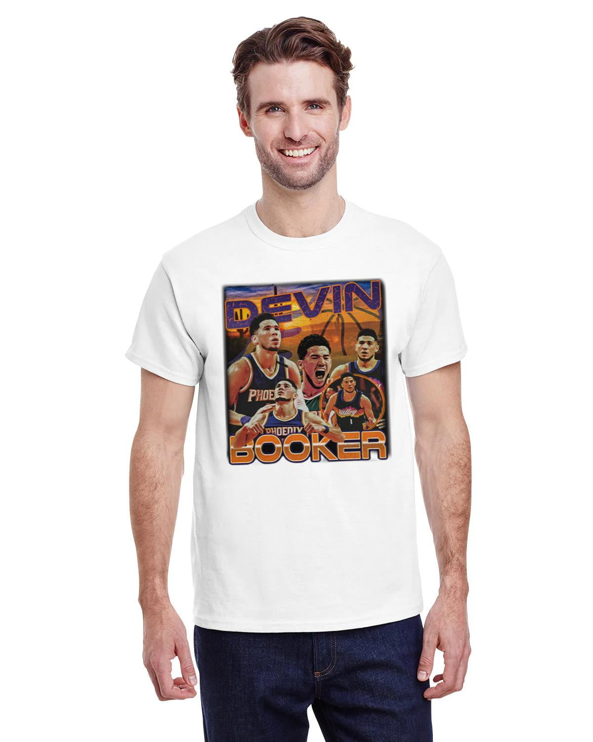 Devin Booker Vintage Dbook Graphic Unisex tee 90s Bootleg Fan, for men & women, up to size 5XL ...