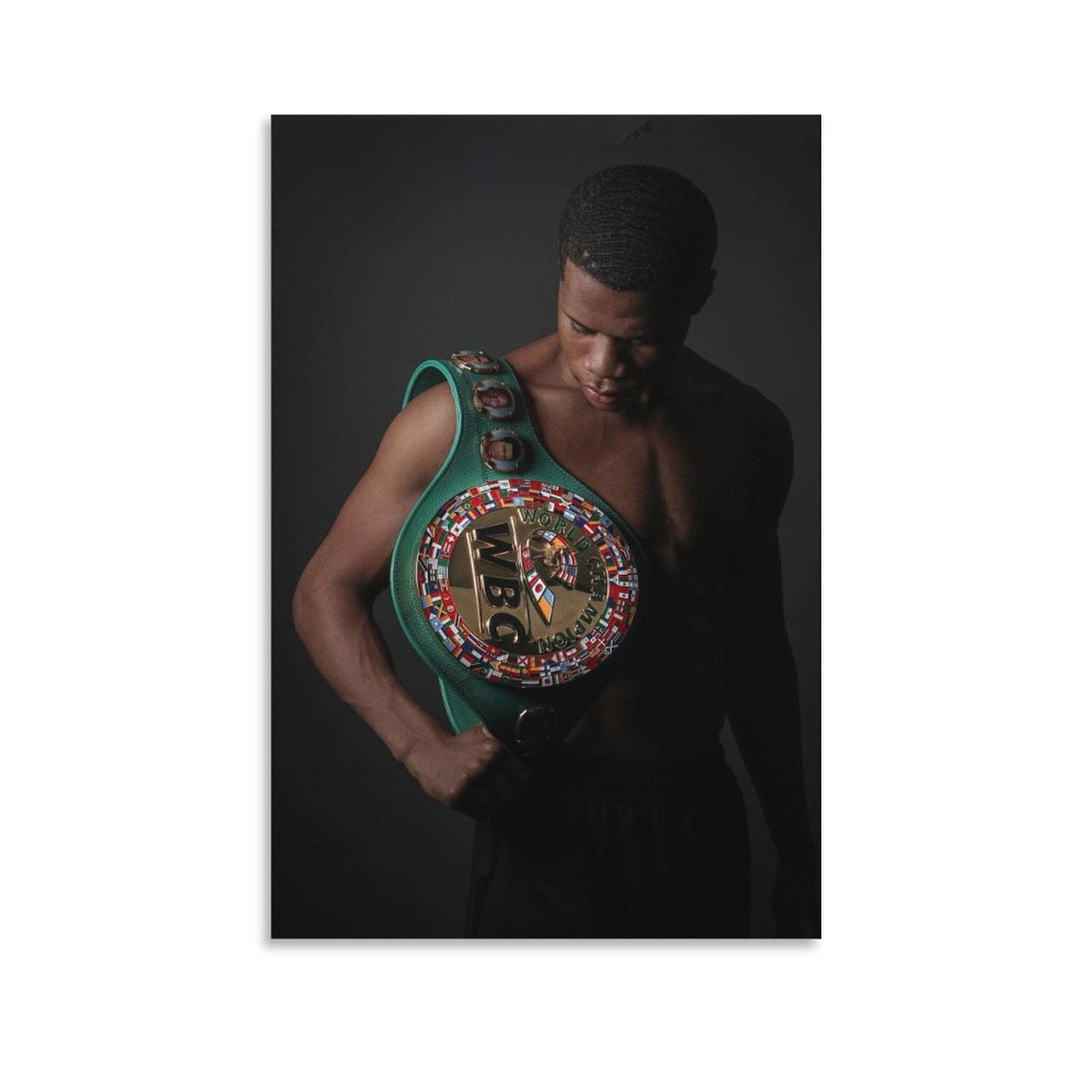 Devin Haney Poster Boxing Picture Canvas Poster Painting On Canvas Wall ...