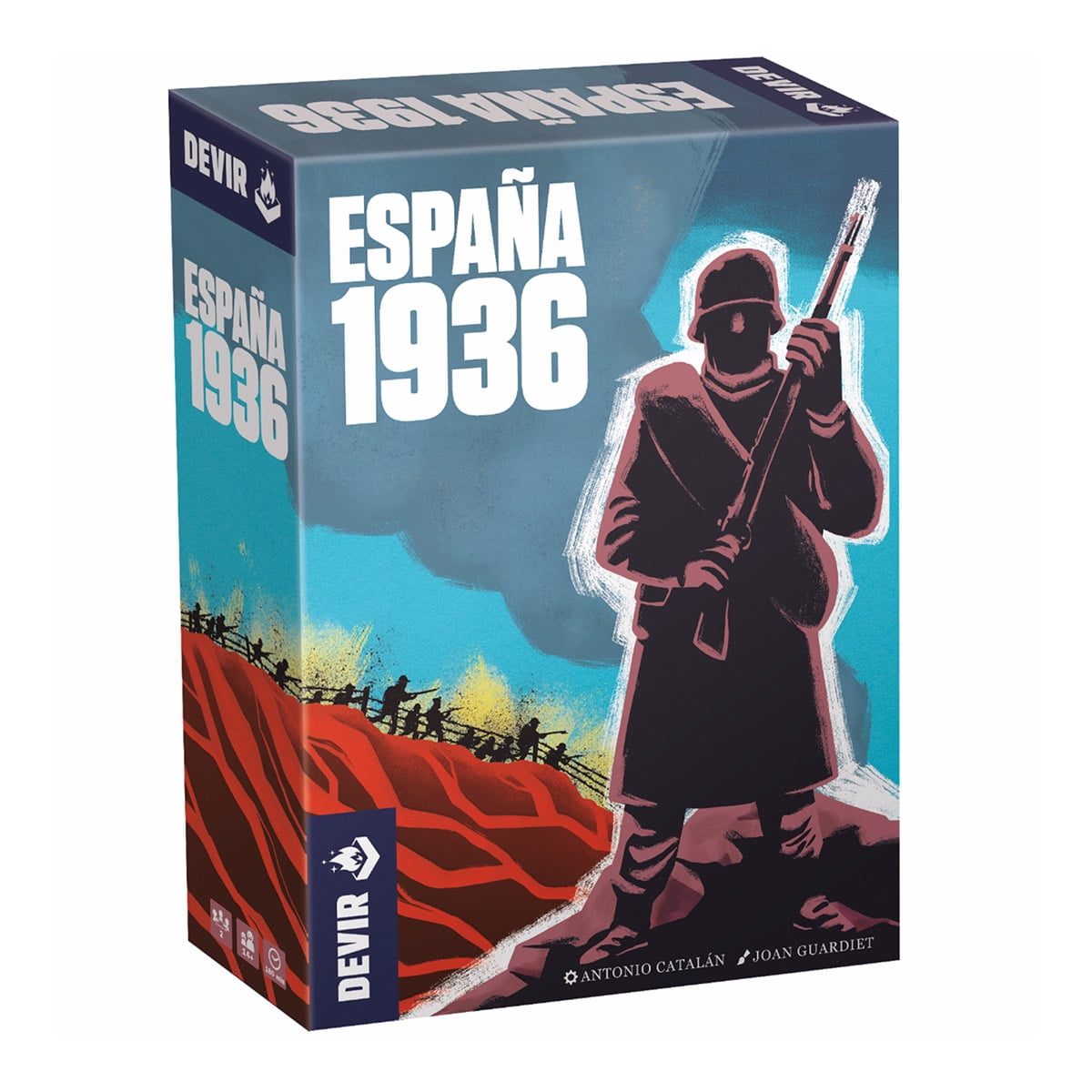 Devir - España 1936, Board Game, Ware Game, 2 Players Board Game ...