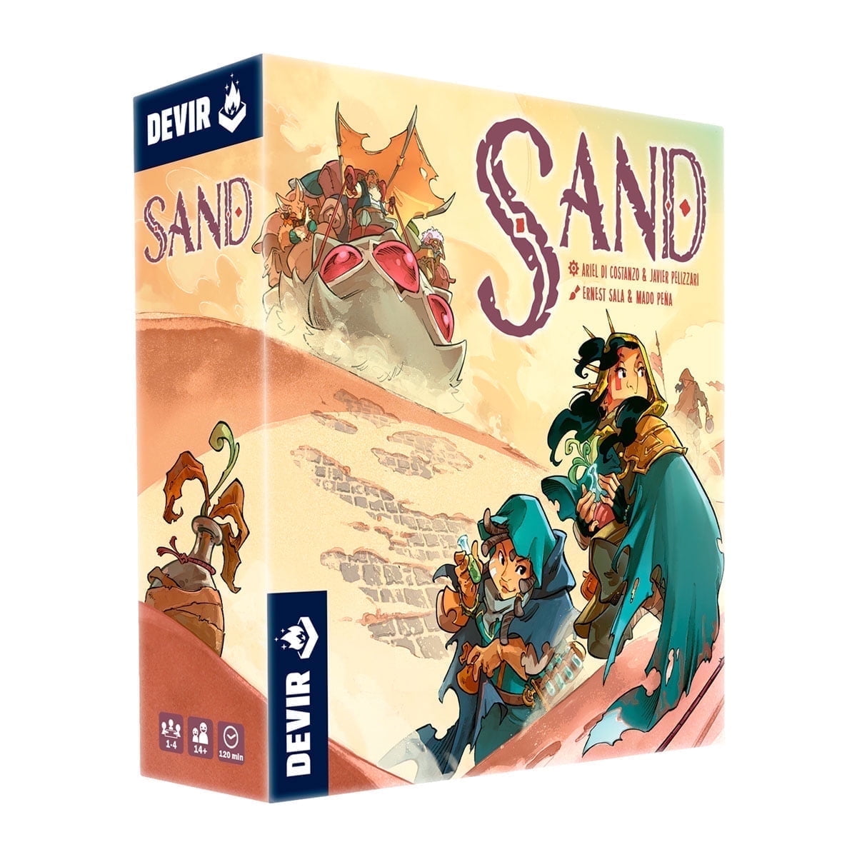 Devir, Sand Strategy Board Game, Eurogame for Age 14+, Unique Desert Delivery Adventure ...