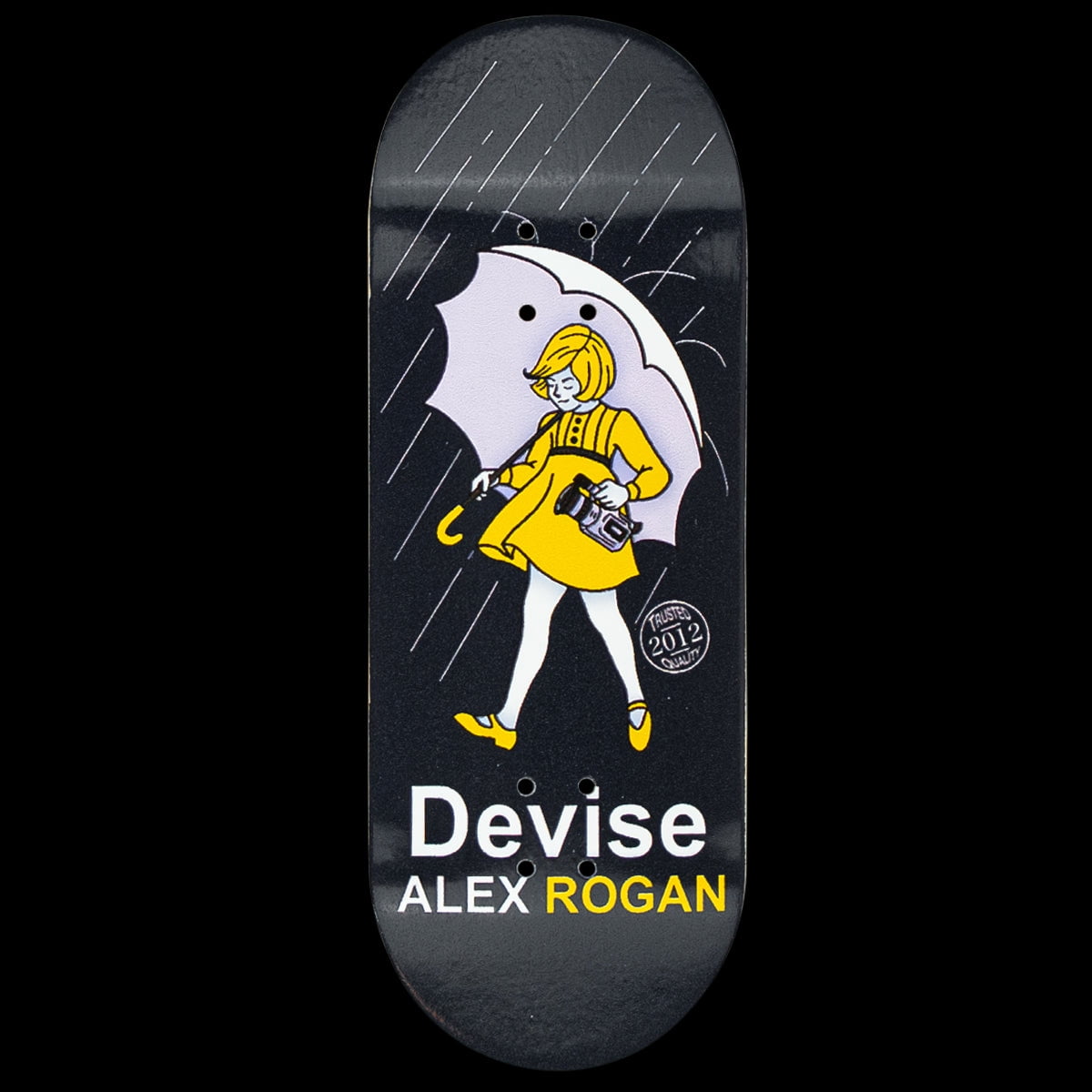 Devise Fingerboard Deck - Salt Girl Black, Regular - 34mm - Walmart.com