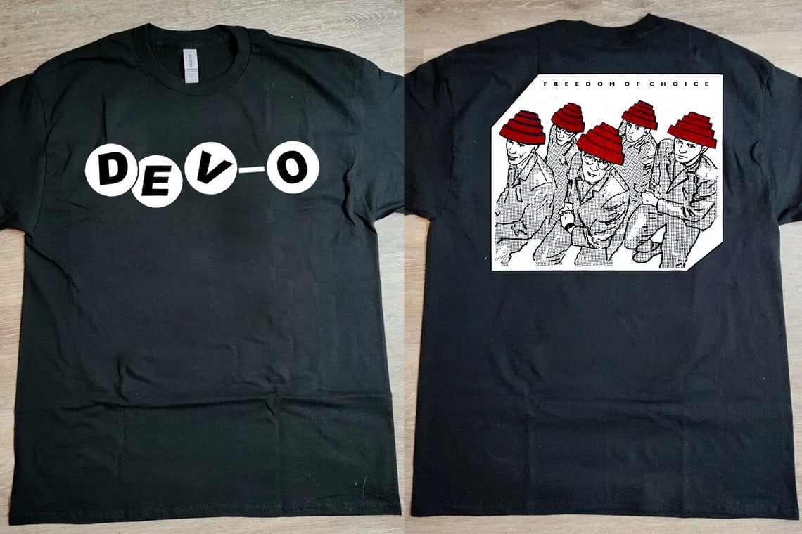 Devo Freedom of Choice Tour 1980 T-Shirt, Devo T-Shirt, Freedom of Choice T-Shirt, Devo Band ...