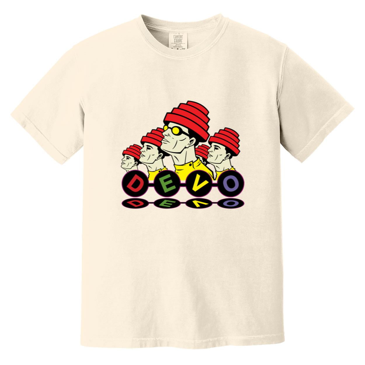 Devo Tour Style Comfort Color T-shirt with Bold Retro New Wave Art Look, for men & women, up to ...