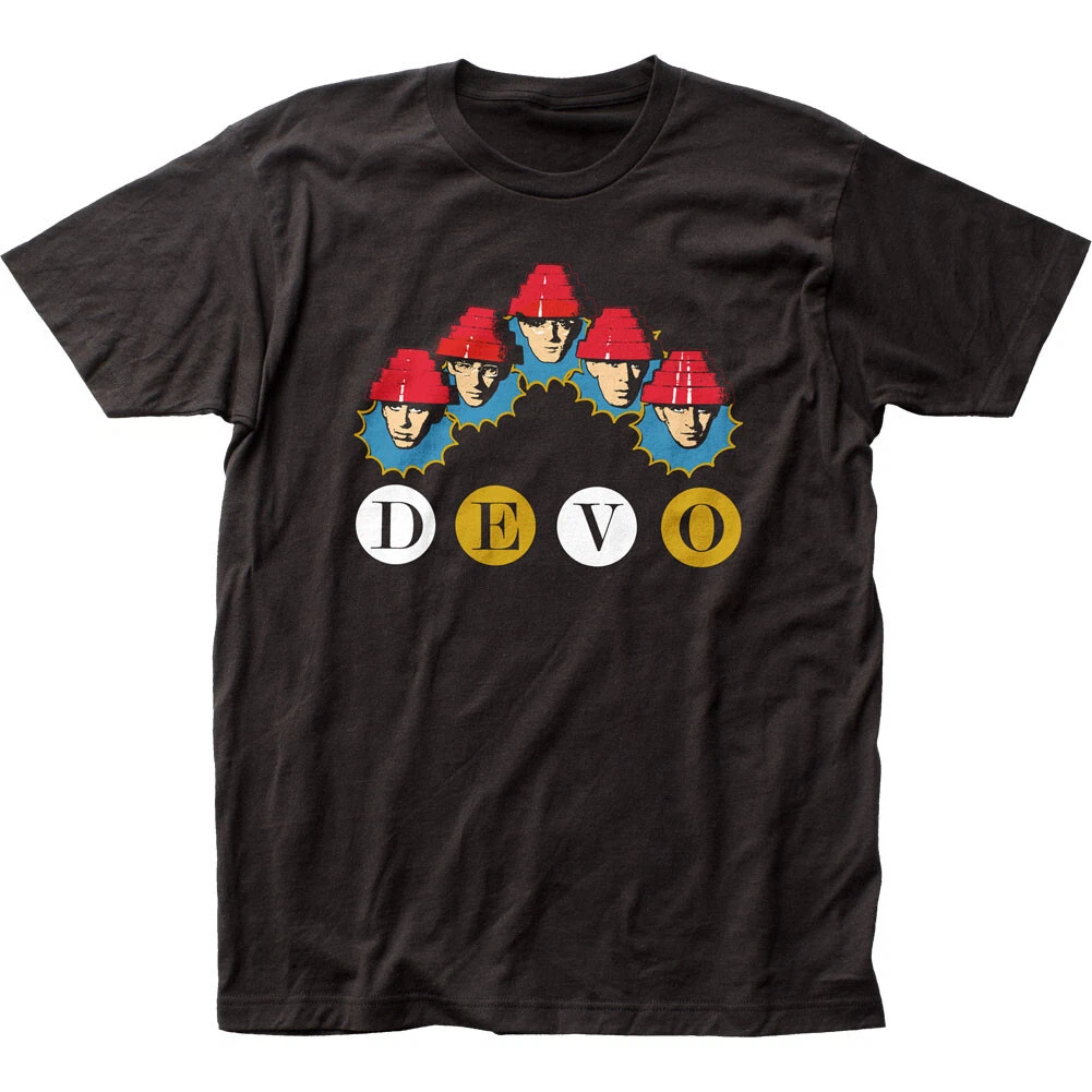Devo Whip It Heads T Mens T Shirt Rock and Roll Music Classic Band Tee ...