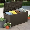 Devoko Outside Patio Storage Bin, 100 Gallon Plastic Resin Container ...