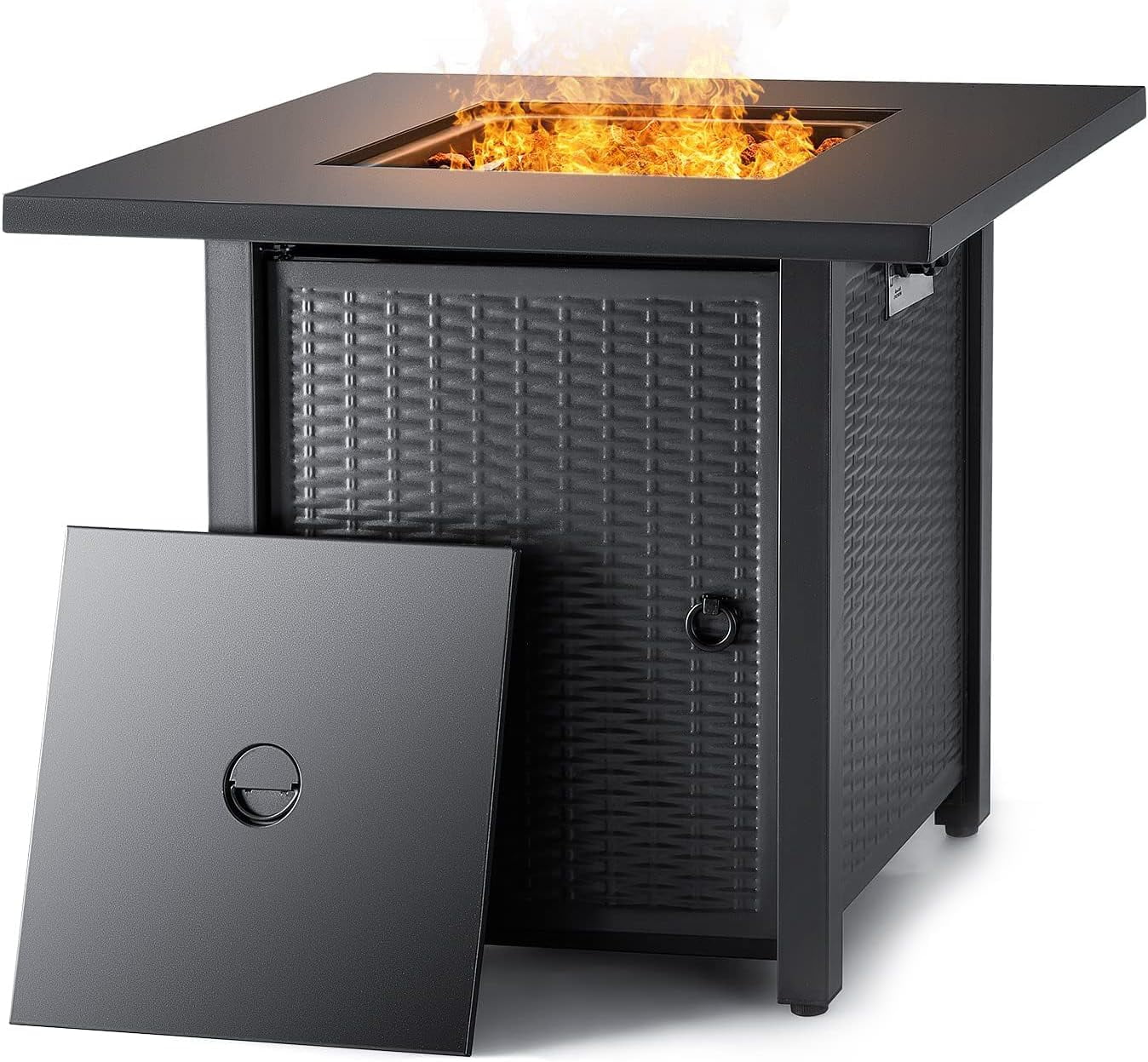 Devoko 28 inch Patio Propane Fire Pit 50,000 BTU Outdoor Gas FirePit ...